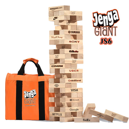 Jenga® Giant™ Custom™ 4' JS6 Game Engraved, Branded or Personalized ...